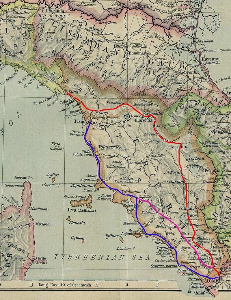 LE VIE DELL’ITALIA ROMANA: la via Aurelia – Storia d'Italia